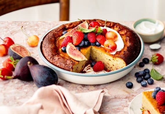 Pudding aux fruits rouges et figues